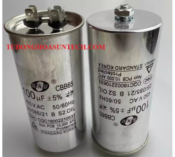 TỤ ĐIỆN CBB65 100UF 450V
